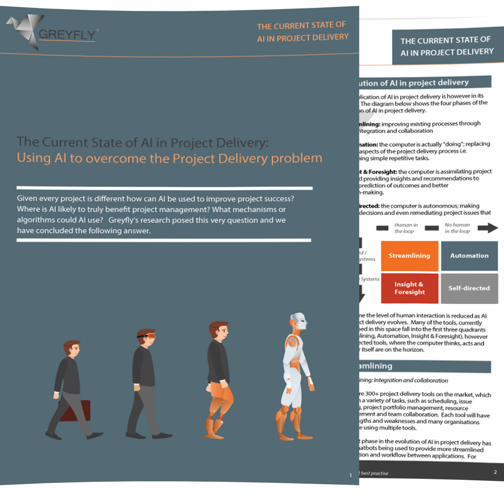 Using AI to overcome the Project Delivery problem - Greyfly