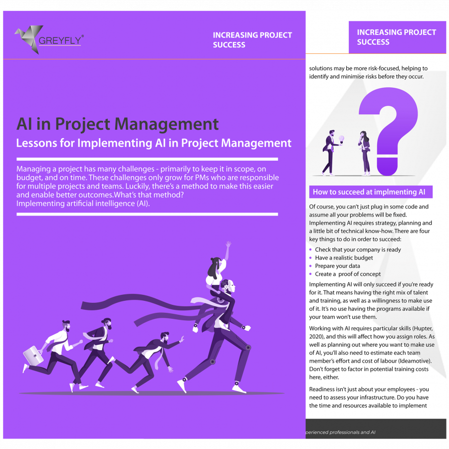 Lessons for Implementing AI in Project Management - Greyfly
